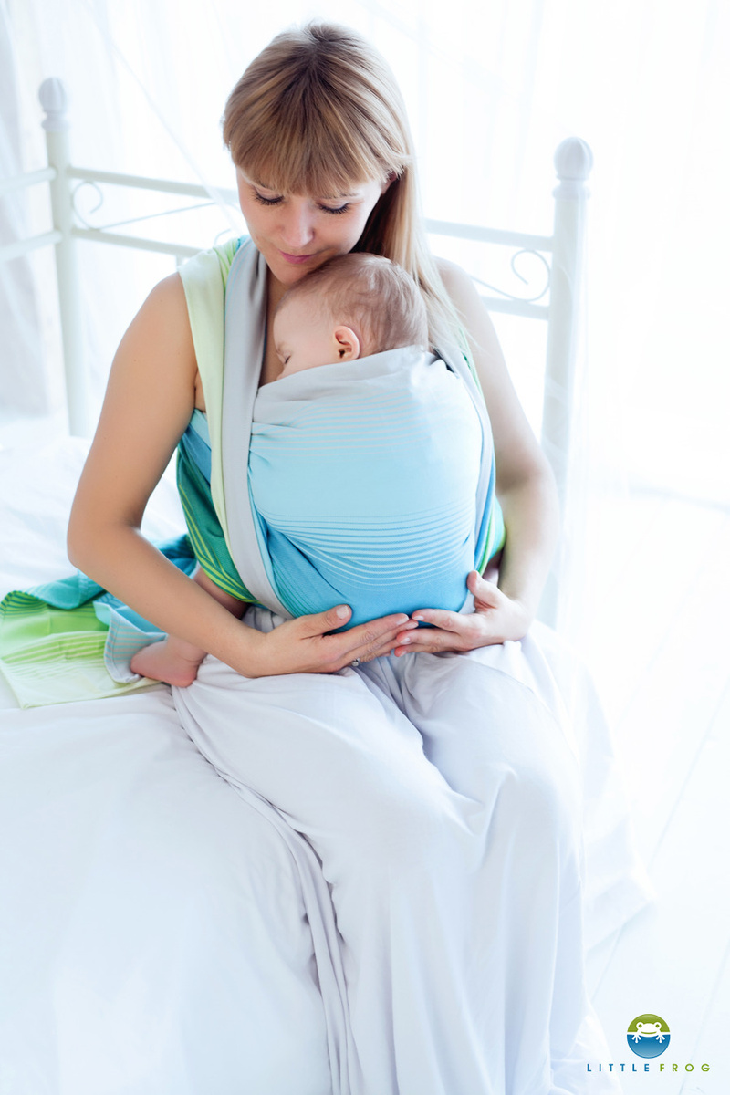 Little Frog - Little Frog Woven wrap - Merino Bazzite -size 6/ DEMO